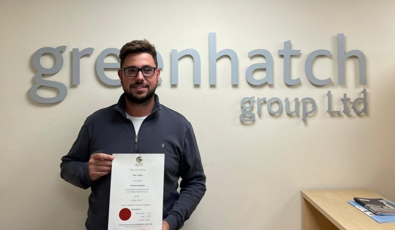 Jake Collins awarded Technical Member status with CICES